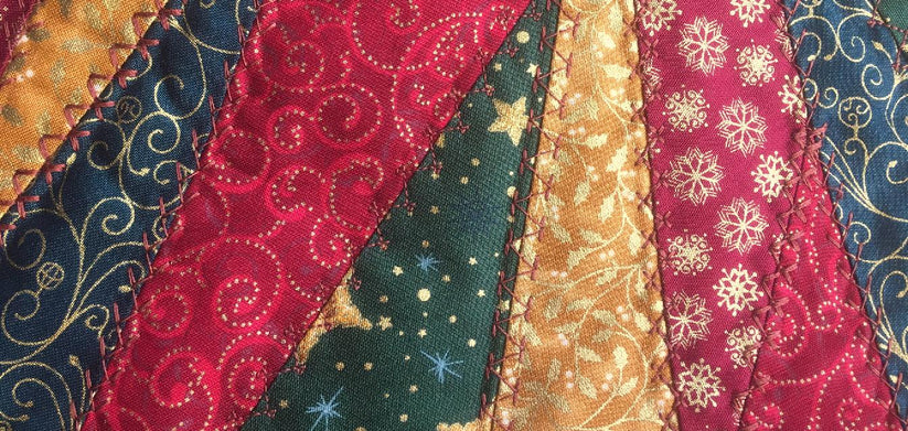 Crazy Patchwork Christmas Stocking Quilting Pattern – Village Fabrics