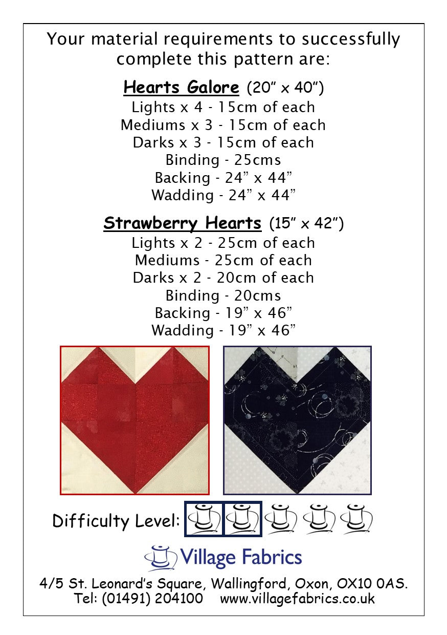 Hearts Pattern – Village Fabrics